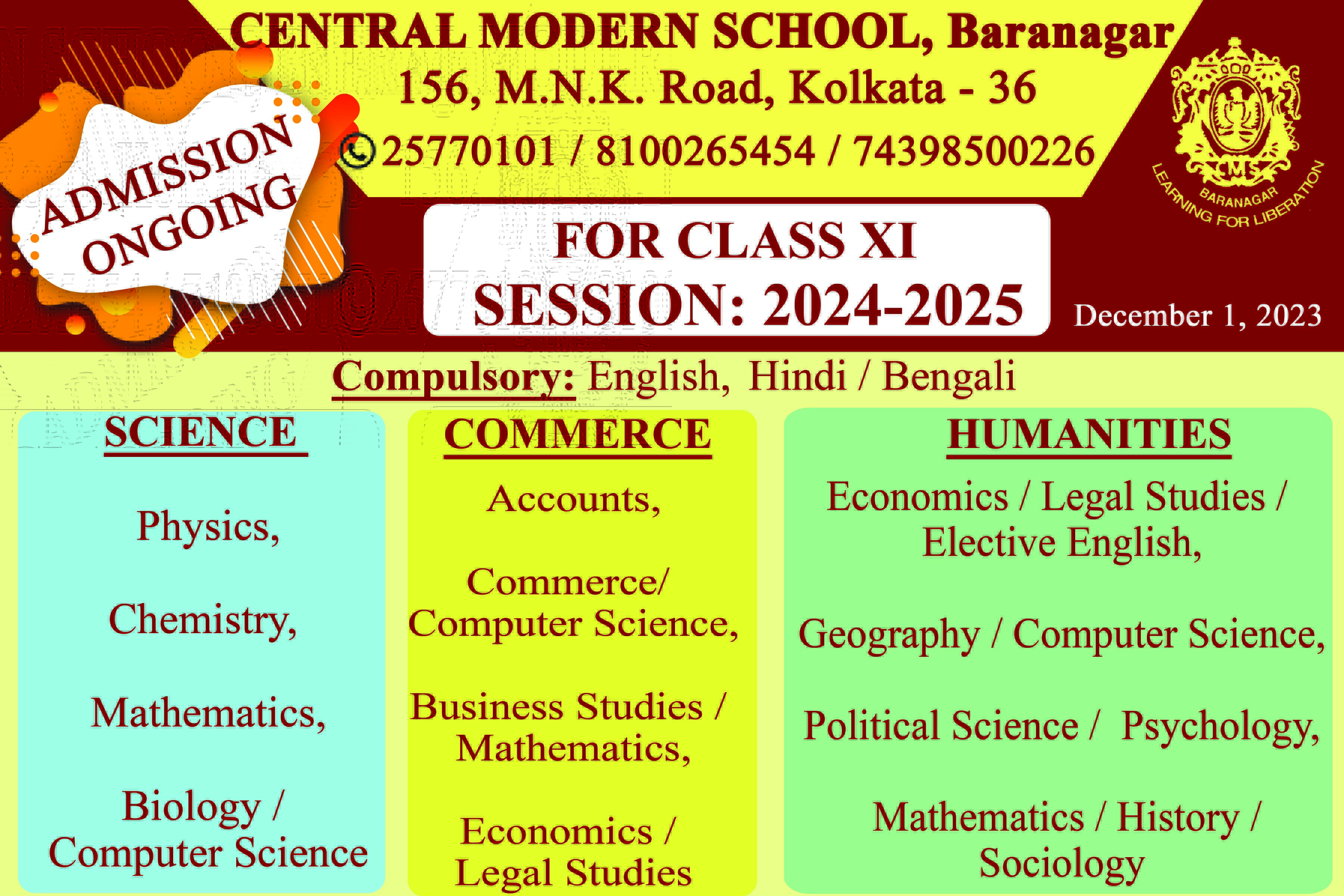 Best School in North Kolkata | Central Modern School, Baranagar | Best ...